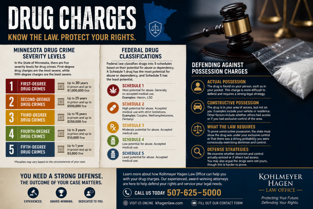 Mankato Minnesota Drug Possession Charges